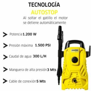 Hidrolavadora compacta alta presión 1500 PSI Karcher - Karcher